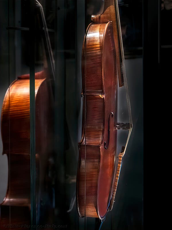 Stradivarius at the Accademia Gallery in Florence Italy