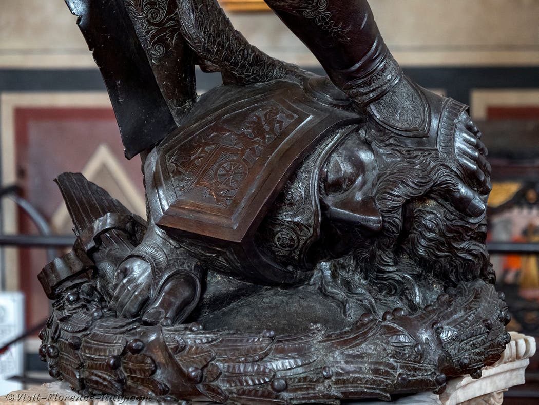 Donatello Bronze David Sculpture Bargello Museum Florence