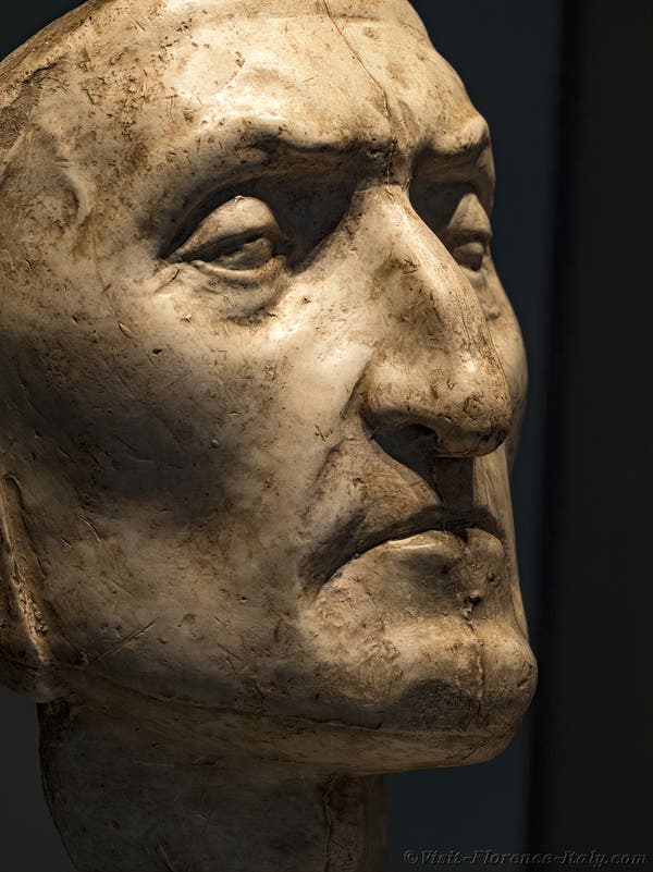 Dante Alighieri Death Mask Palazzo Vecchio Florence Italy