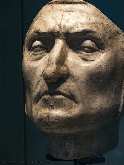 Dante Alighieri Death Mask Palazzo Vecchio Florence Italy