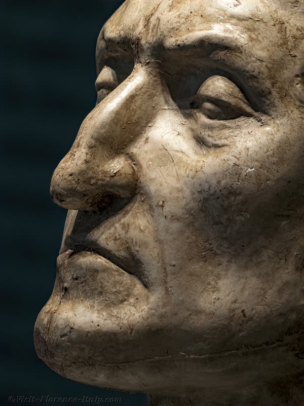 Dante Alighieri Death Mask Palazzo Vecchio Florence Italy