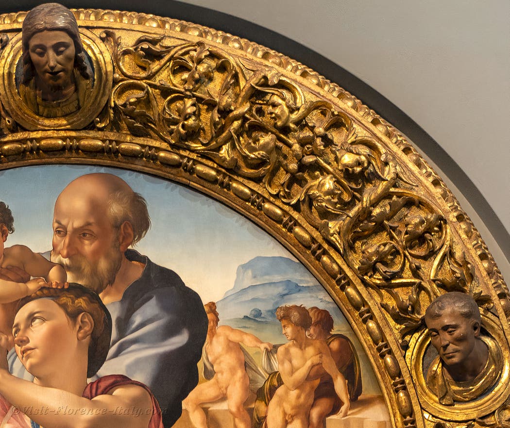 Michelangelo The Holy Family Tondo Doni Uffizi in Florence